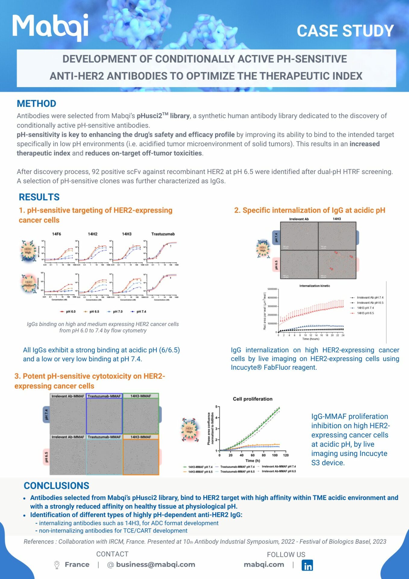 Conditionally active pH dependent Antibodies | Oncology- Mabqi